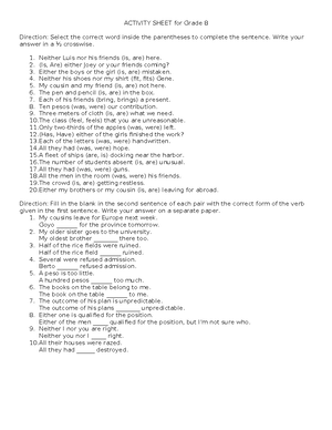 Figure of speech - Activity Sheet - PREPARED BY: DIVINA GRACE D ...
