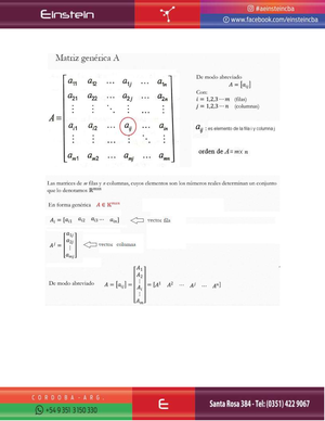 4- Teorico Inversas Algebra Einstein - Einstein f Matrices Invertibles ...