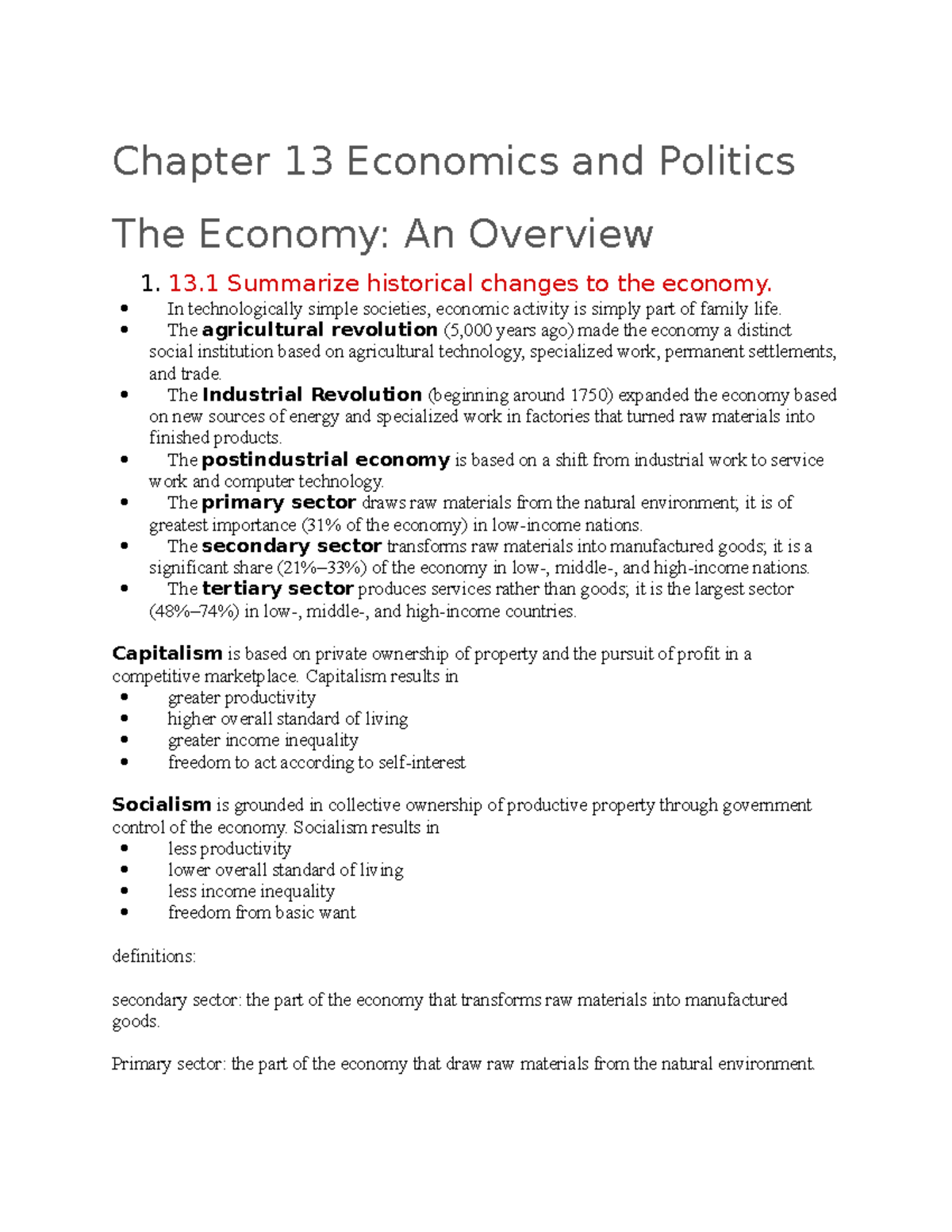 Chapter 13 - Summary of the lecture in the Sociology book - Chapter 13 ...