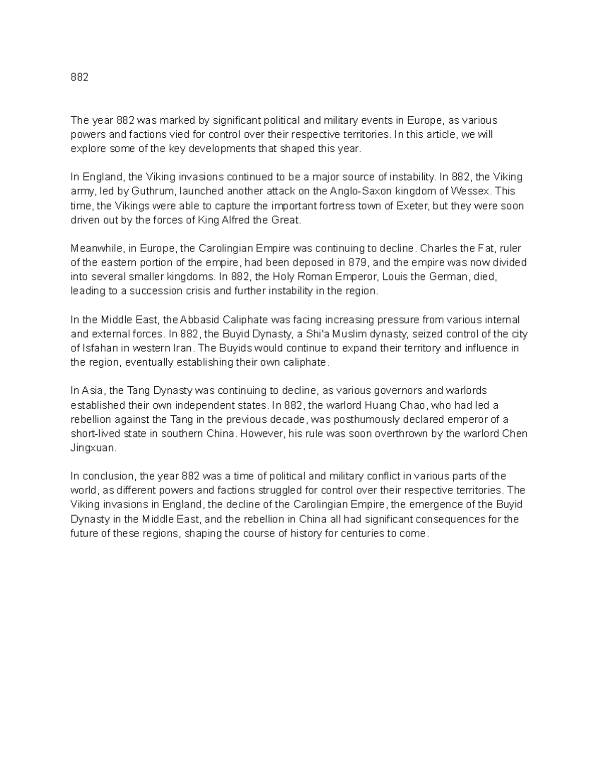 703 - 2023-05-01T205101 - 882 The year 882 was marked by significant ...