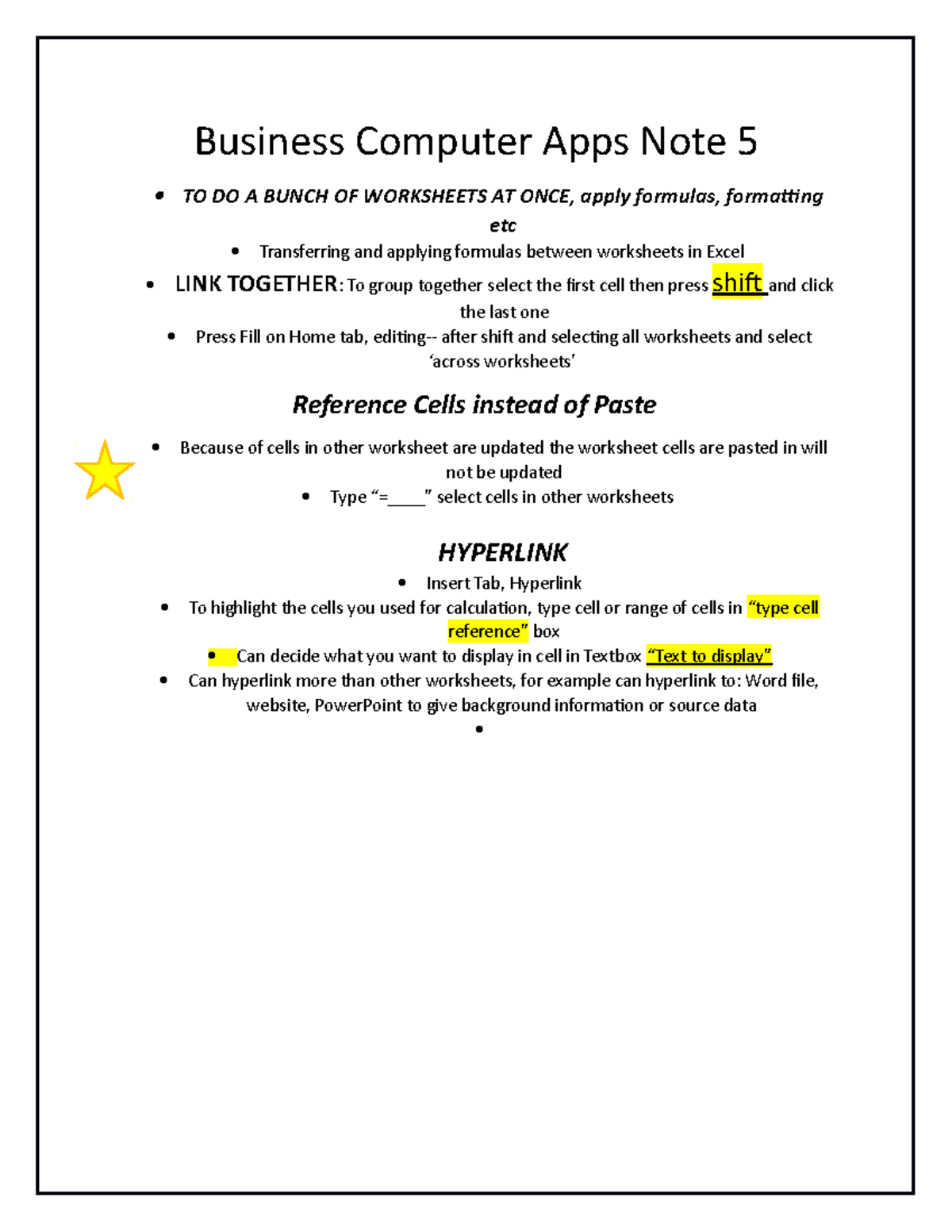Business Compute Apps Note 5 - Studocu