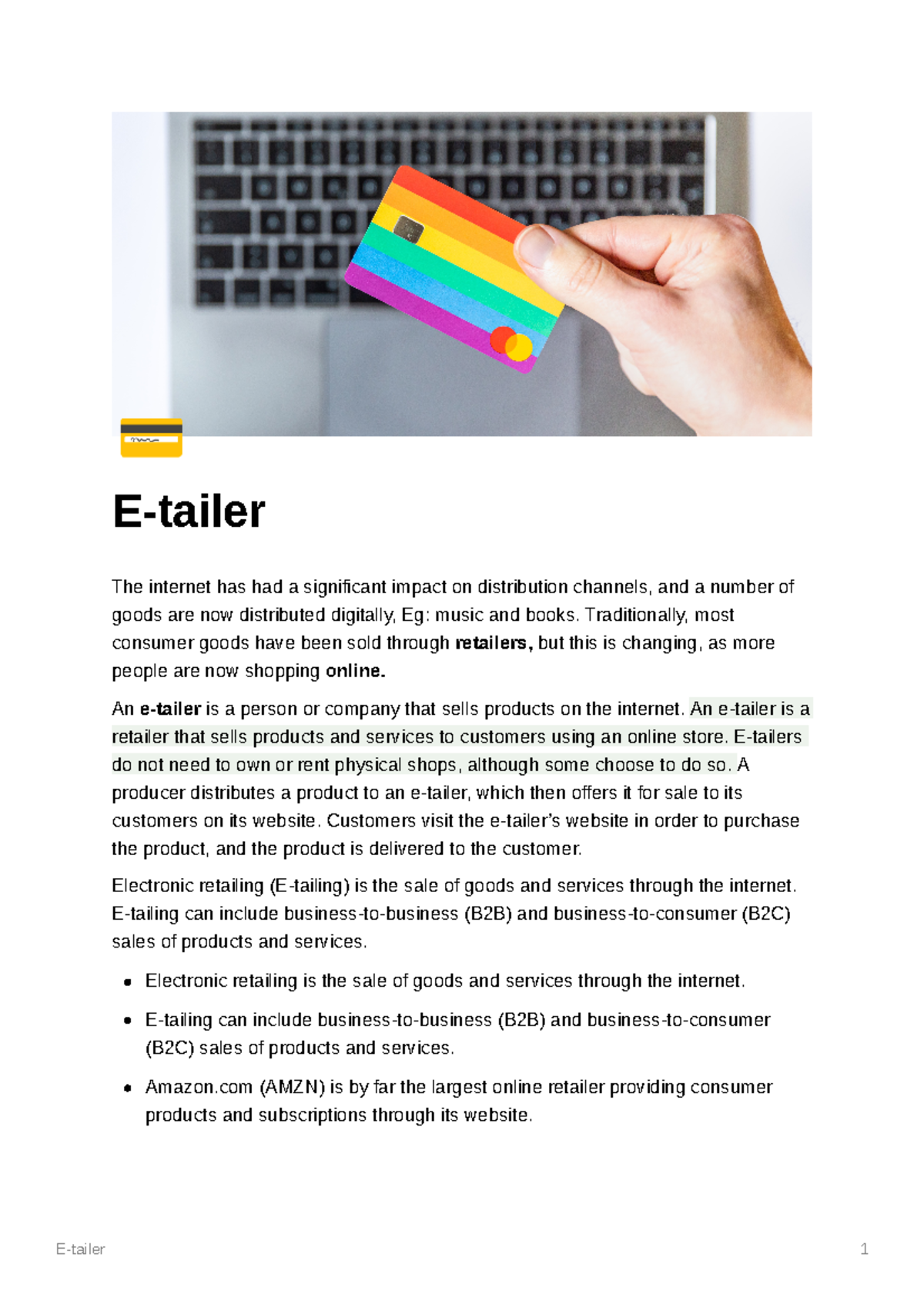 Yajat Dhavle Bballb E-Tailer - E-tailer 1 ¡ E-tailer The internet has ...