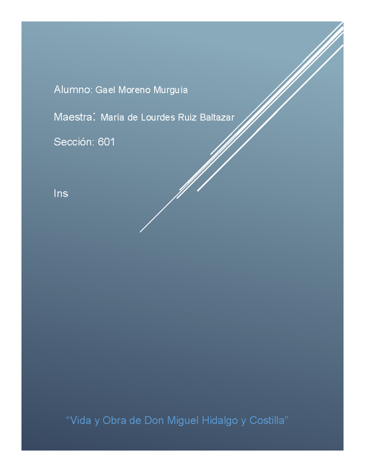 Ensayo Latin - Alumno: Gael Moreno Murguía Maestra: María de Lourdes ...