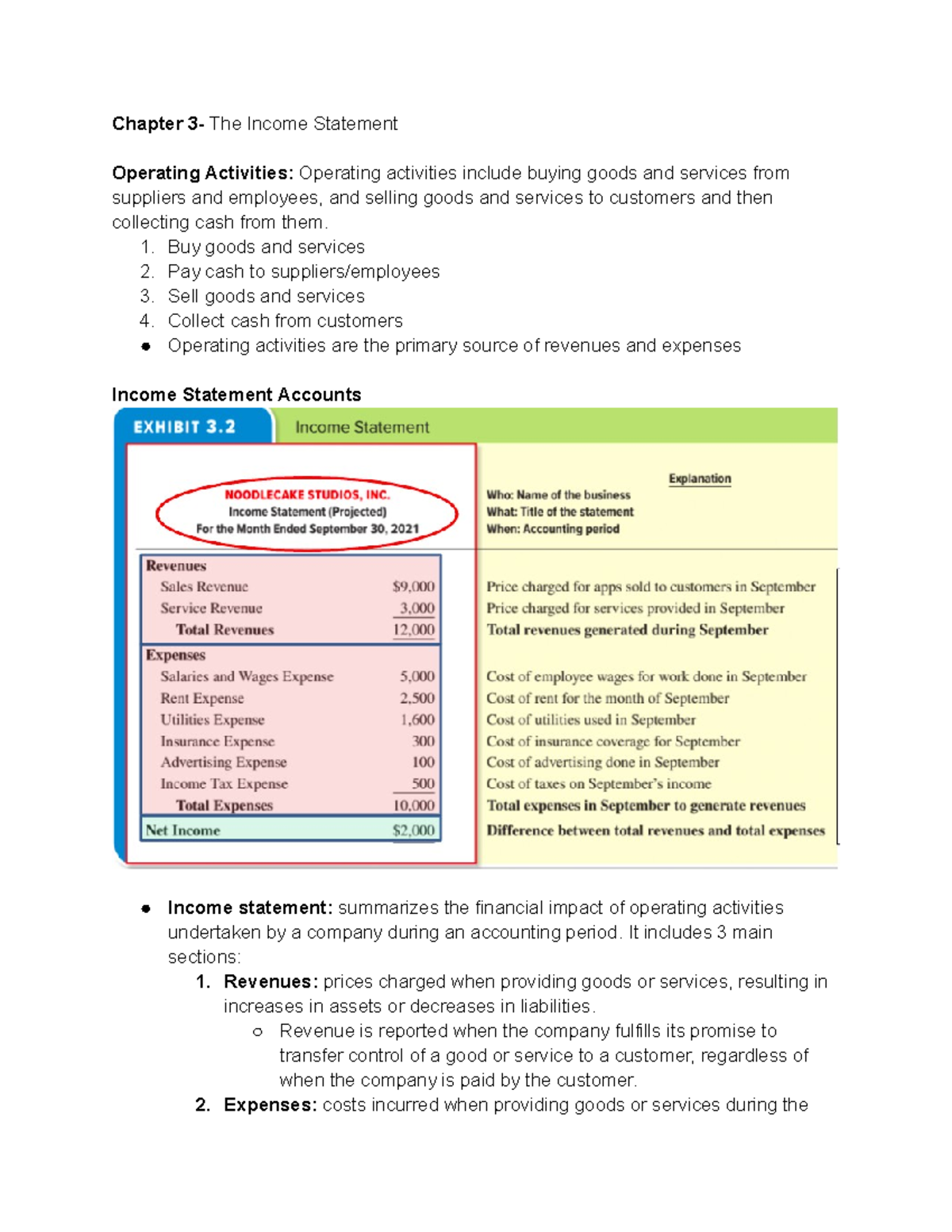 Chapter 3-The Income Statement - Chapter 3- The Income Statement ...
