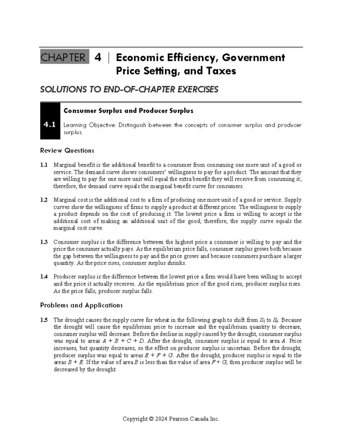 Chapter 4 Textbook answer key - CHAPTER 4 | Economic Efficiency ...