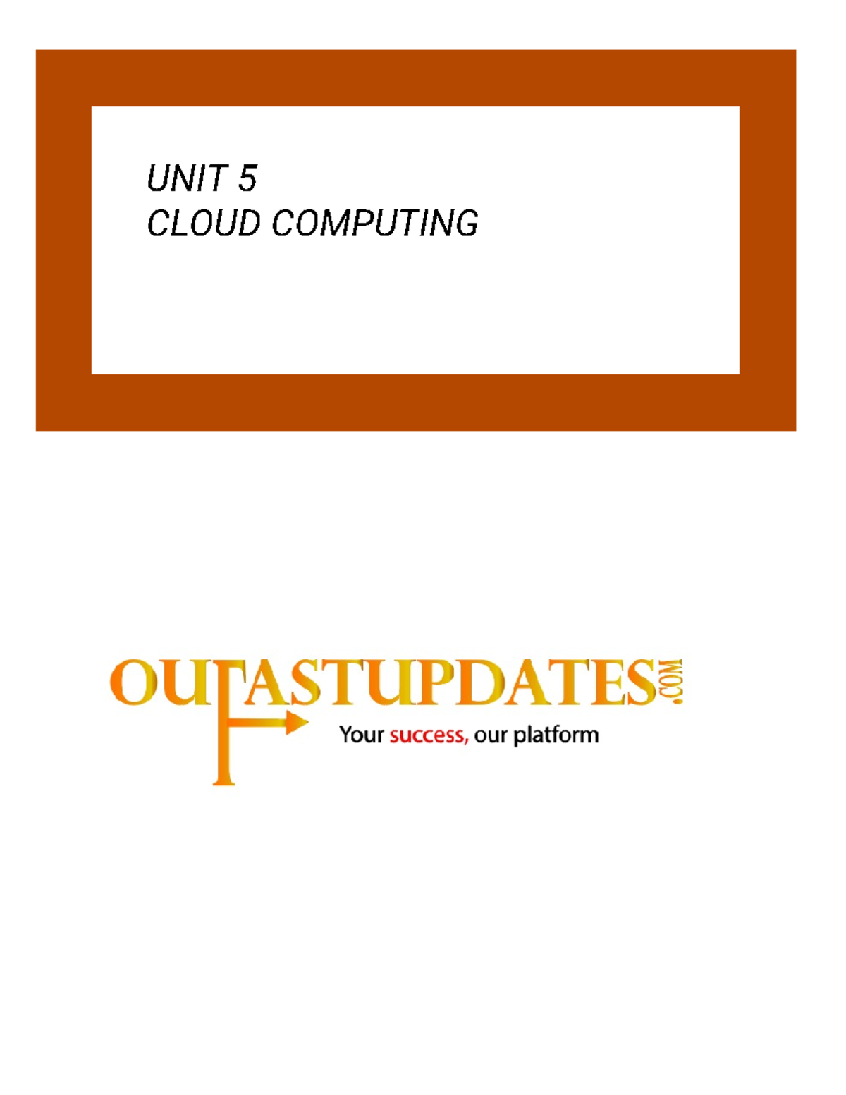 Unit- 5 - cloud computing - UNIT 5 CLOUD COMPUTING ENTERPRISE ...