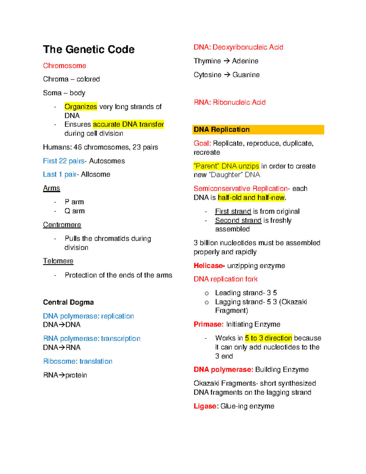 The Genetic Code - The Genetic Code Chromosome Chroma – colored Soma ...