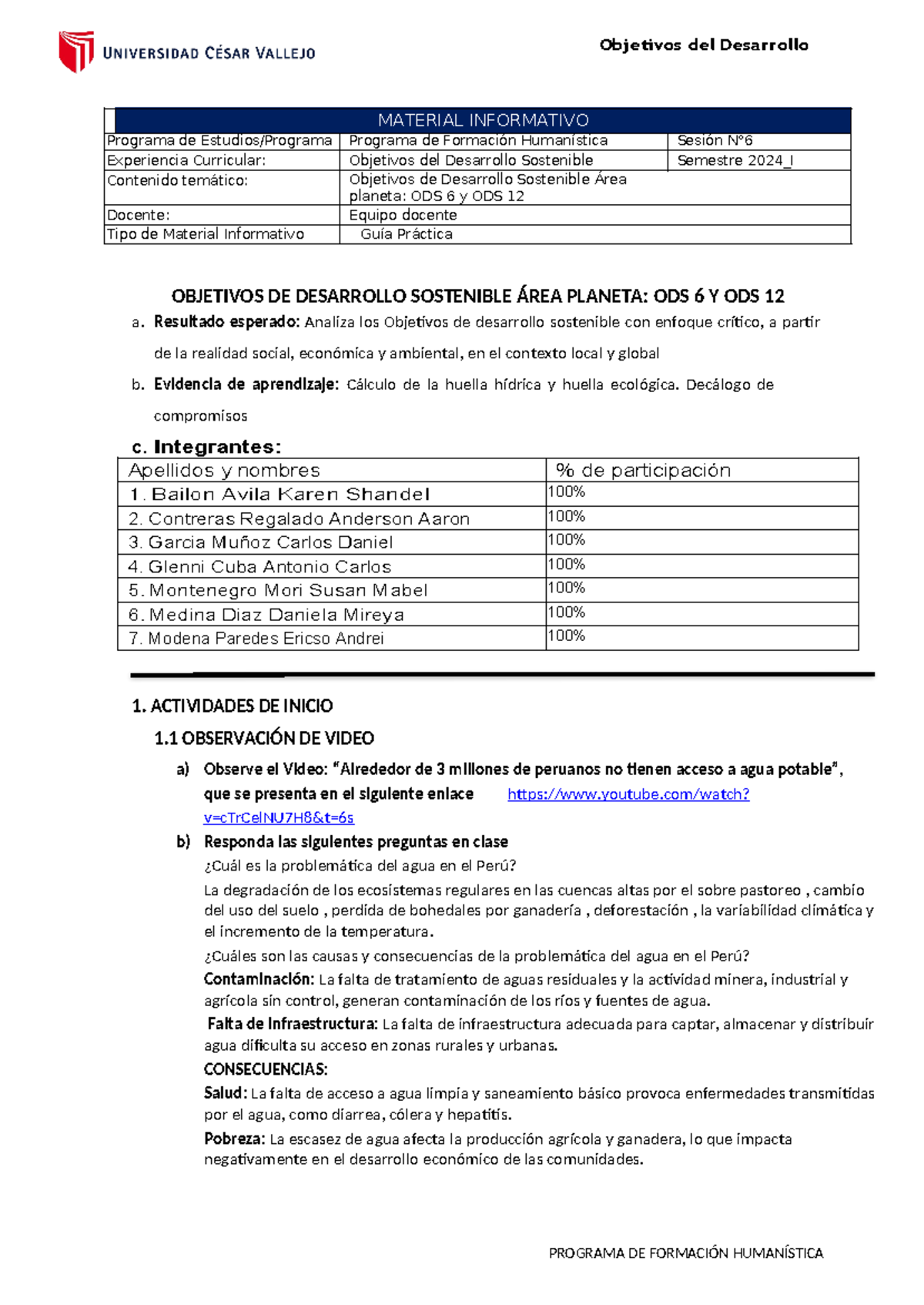 Gu a pr ctica N 06 - Tagged - MATERIAL INFORMATIVO Programa de Estudios/Programa Programa de ...