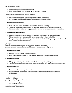 AOTA Occupational Profile Template - ©2022 by the American Occupational ...