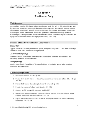 CH5 - Chapter 5 notes - Chapter 5: Medical Terminology Chapter 5 ...