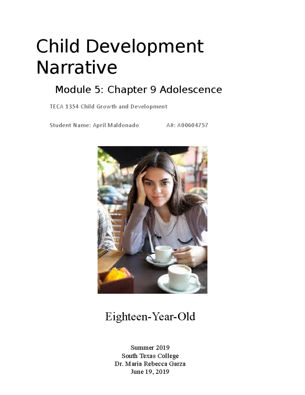 CDN Chapter 9 - Child Development Narrative Module 5: Chapter 9 ...