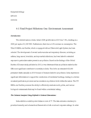 INT 433 5-2 Journal - What changes or adaptations to your product would ...