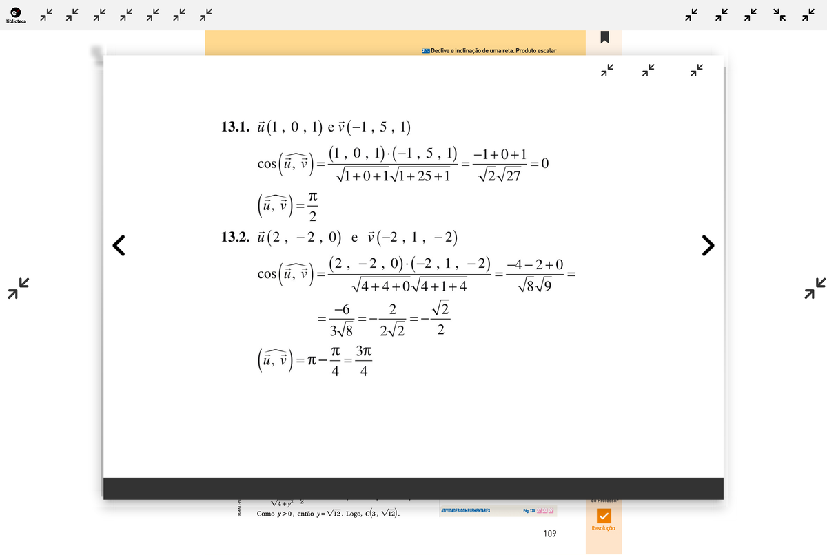 Reader 9 - dhg hdghgf hgdgh - 2. Ângulo de dois vetores Sabemosque ...