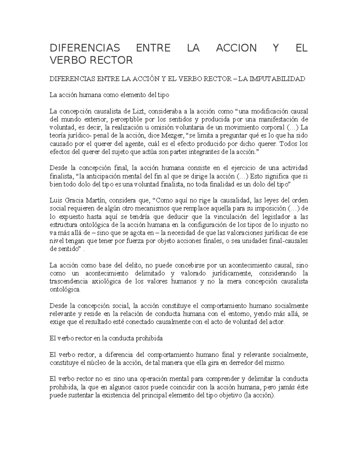 Diferencias Entre LA Accion Y EL Verbo - DIFERENCIAS ENTRE LA ACCION Y ...
