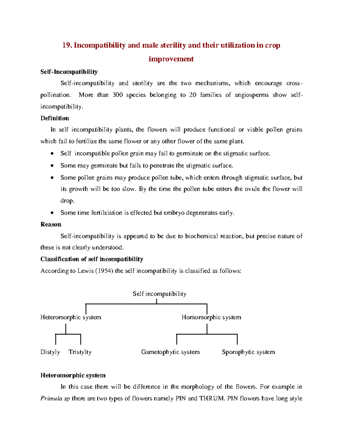 Incompatibility and male sterility and their utilization in crop - 19 ...