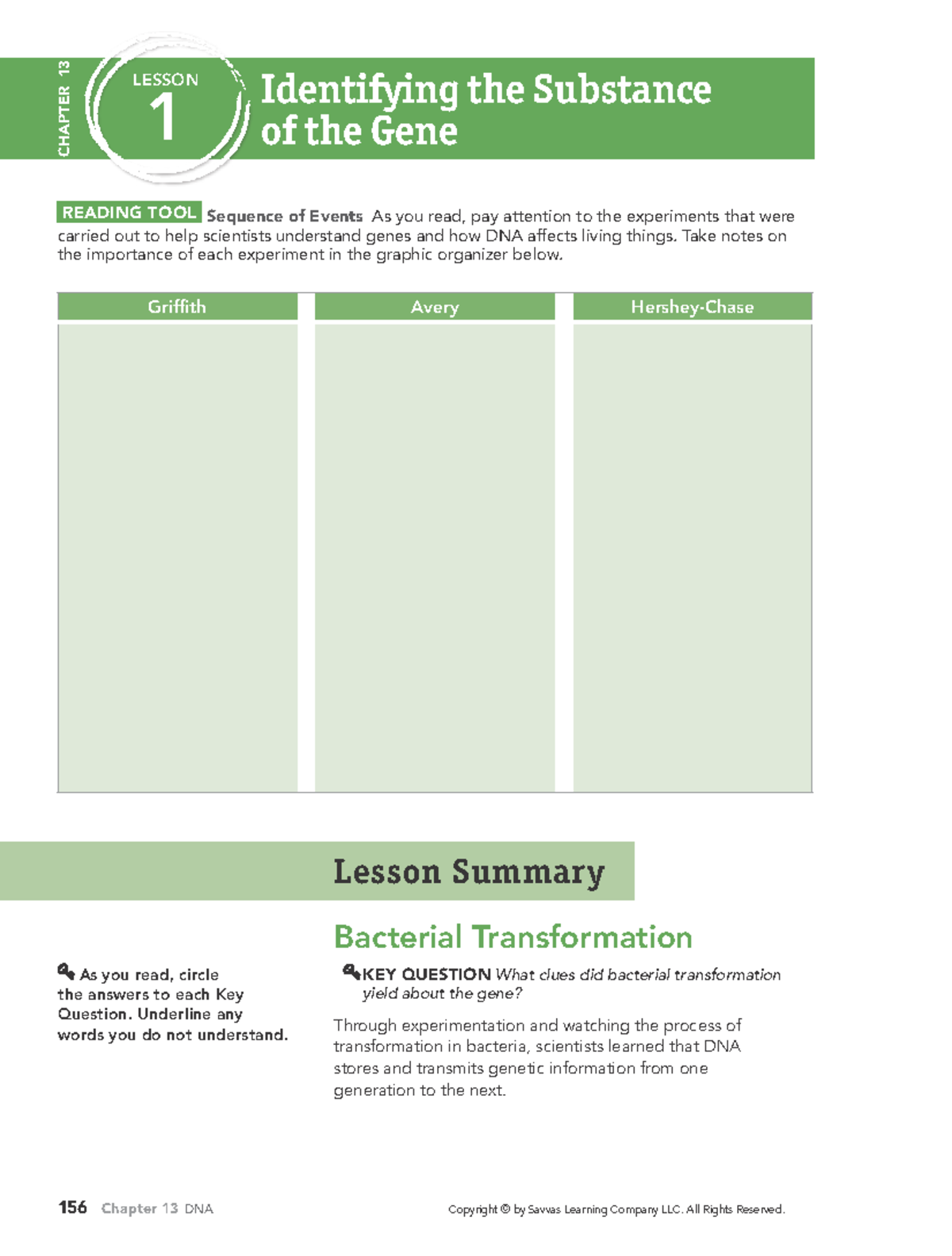 13 Study Guide DNA-1 - CHAPTER 13 Identifying the Substance of the Gene ...