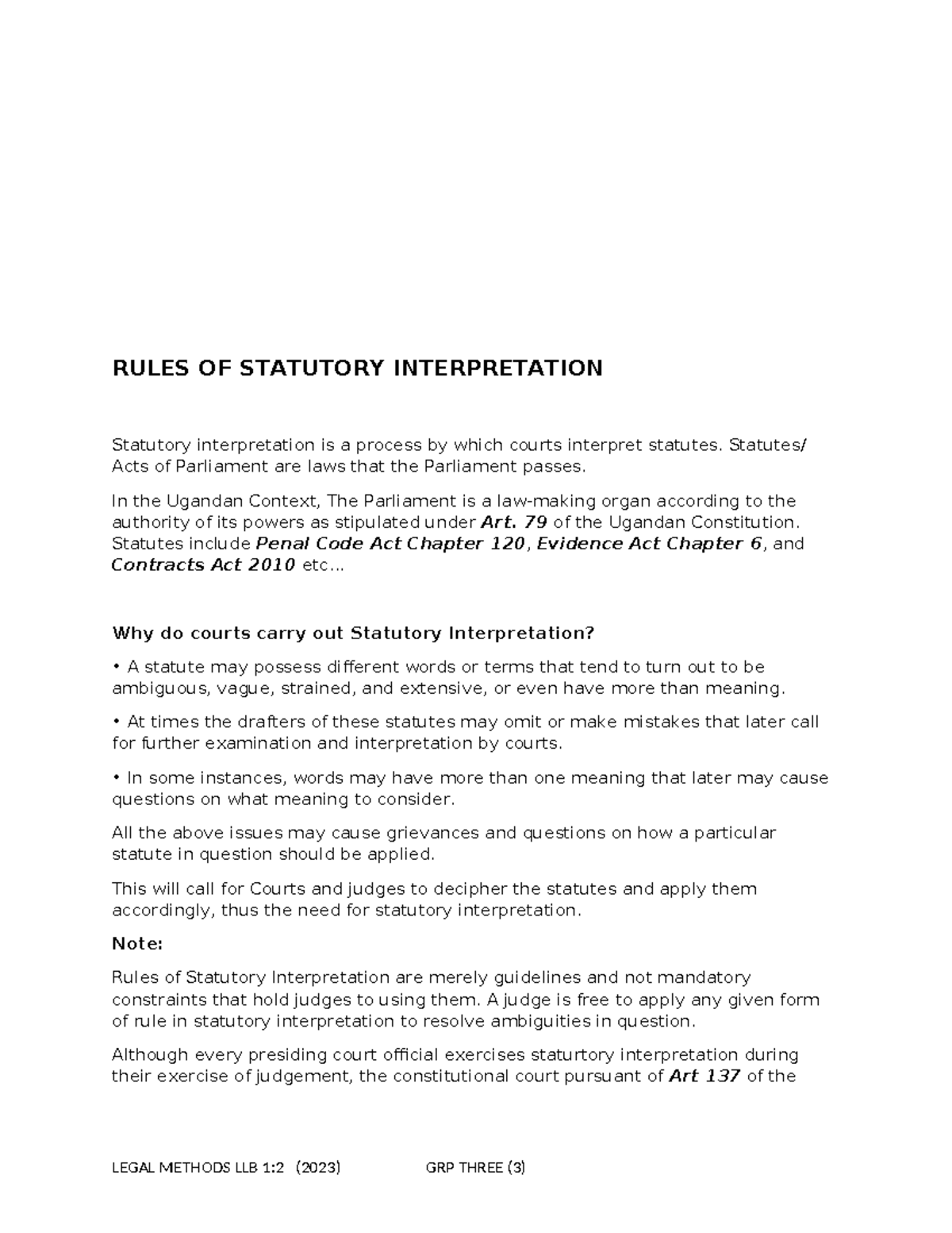 Rules OF Statutory Interpretation 1ST edit -1 - RULES OF STATUTORY ...