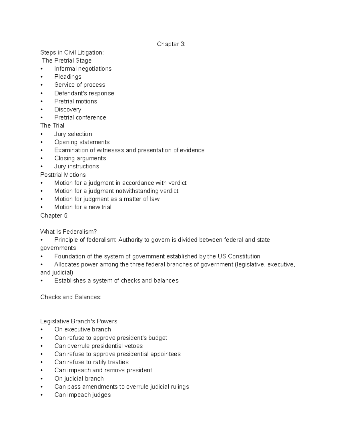 BLE 214 Chapter 3 Pt 2 - Chapter 3: Steps in Civil Litigation: The ...