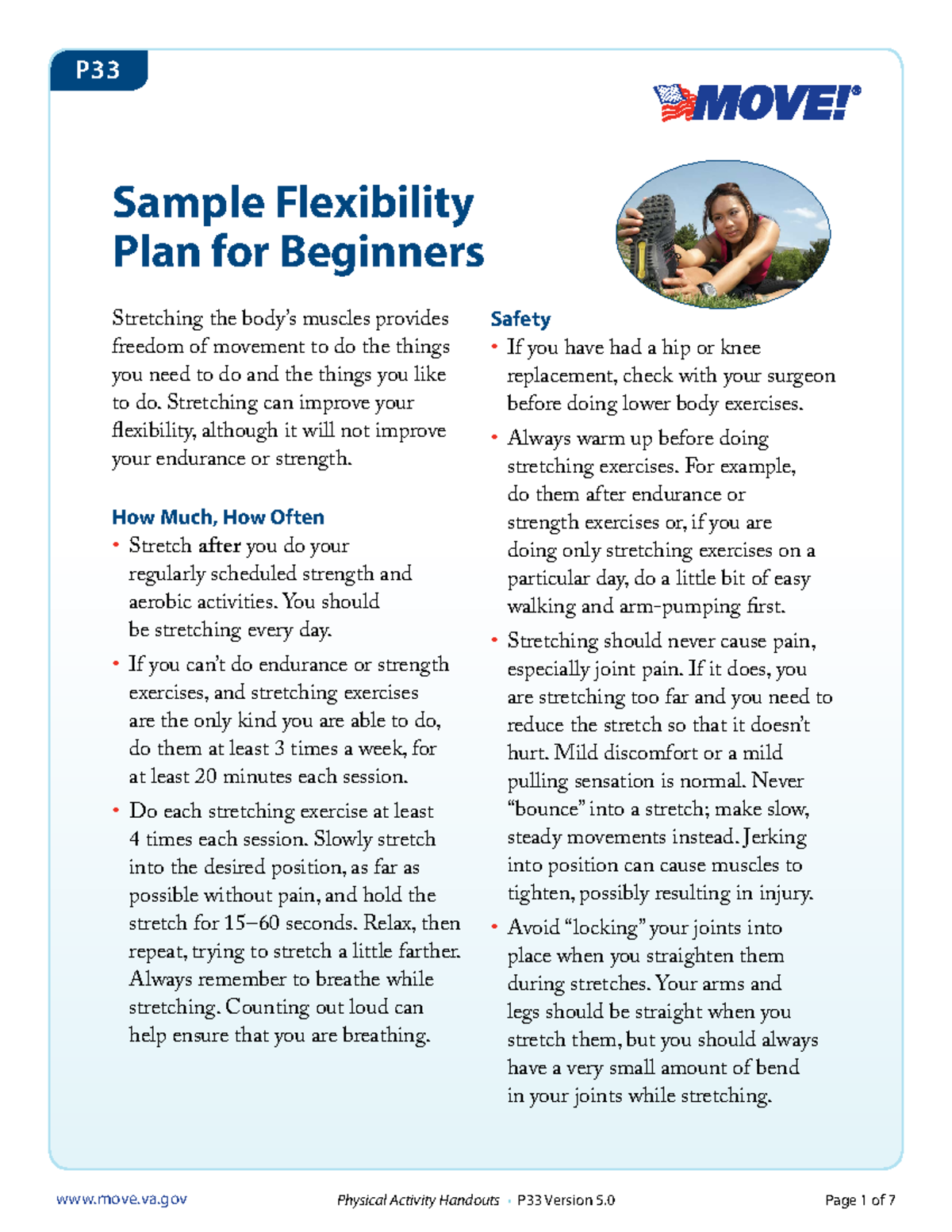 Flexibility Training Program For Beginners-1 - P Sample Flexibility ...