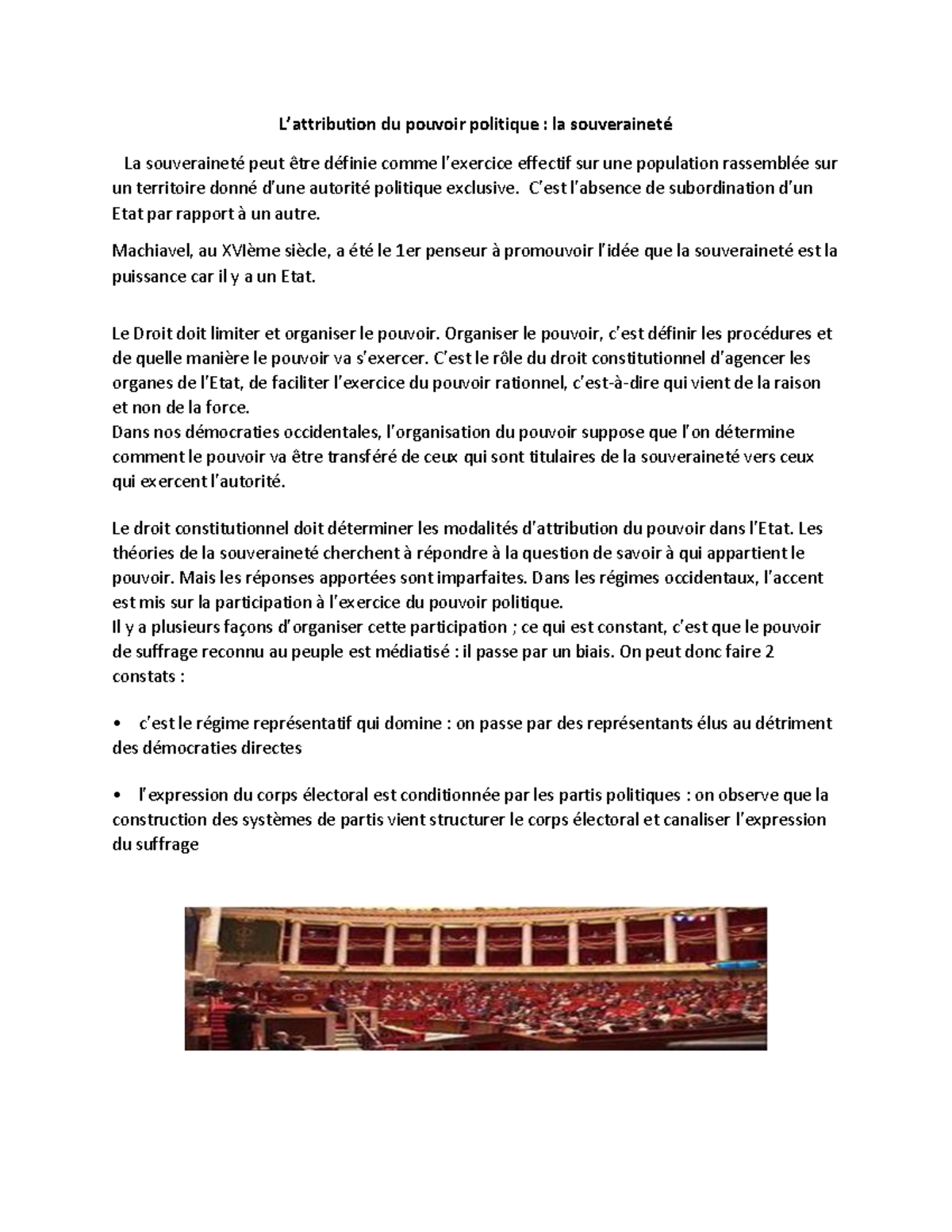 La souveraineté - Cours de droit constitutionnel. - Warning: TT: undefined function: 32 Warning ...