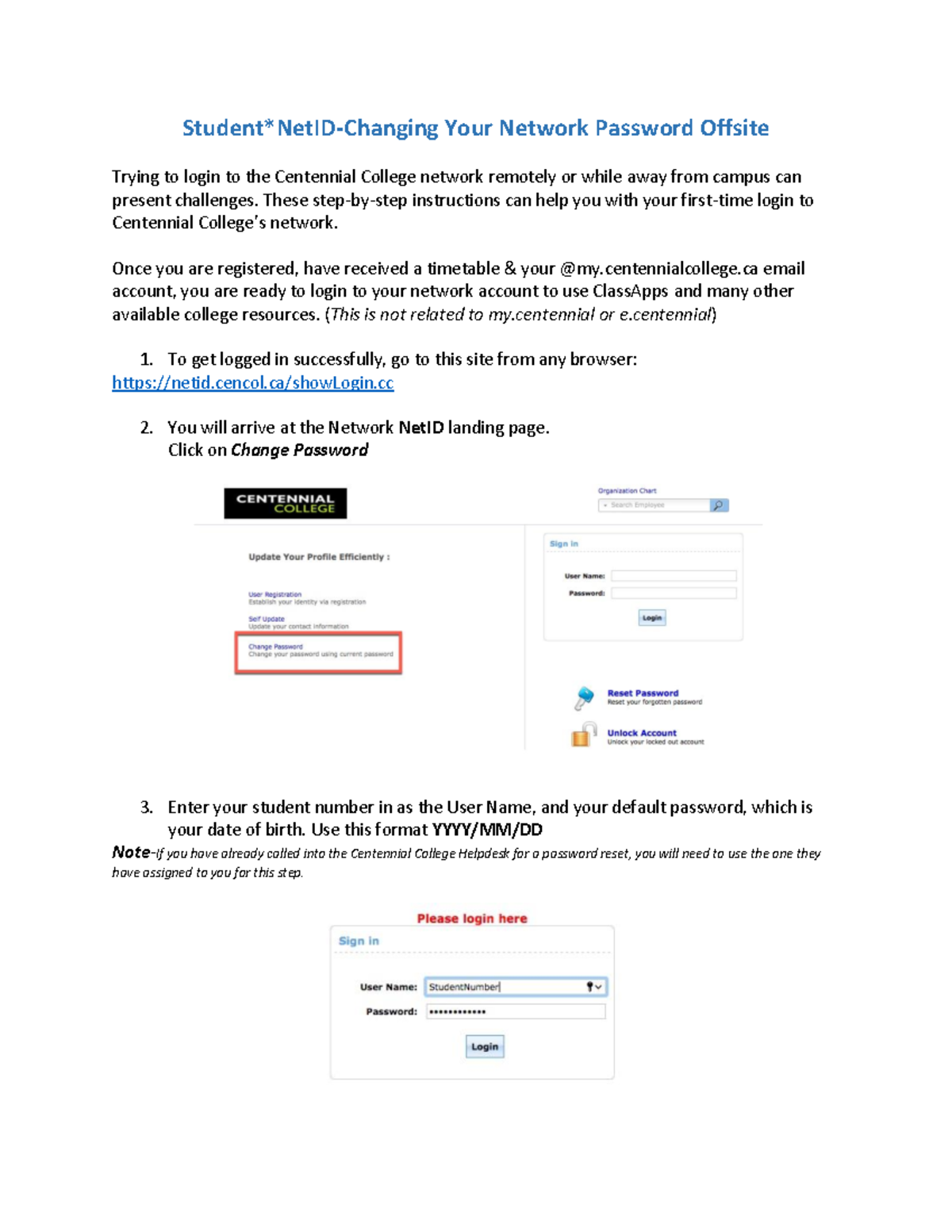 Students-Net ID Password Reset (1) - Student*NetID-Changing Your ...