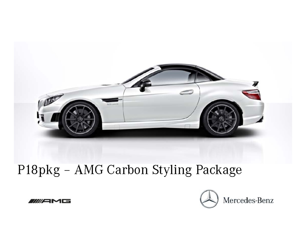 2015 SLK55 Carbon Package - P18pkg – AMG Carbon Styling Package AMG ...