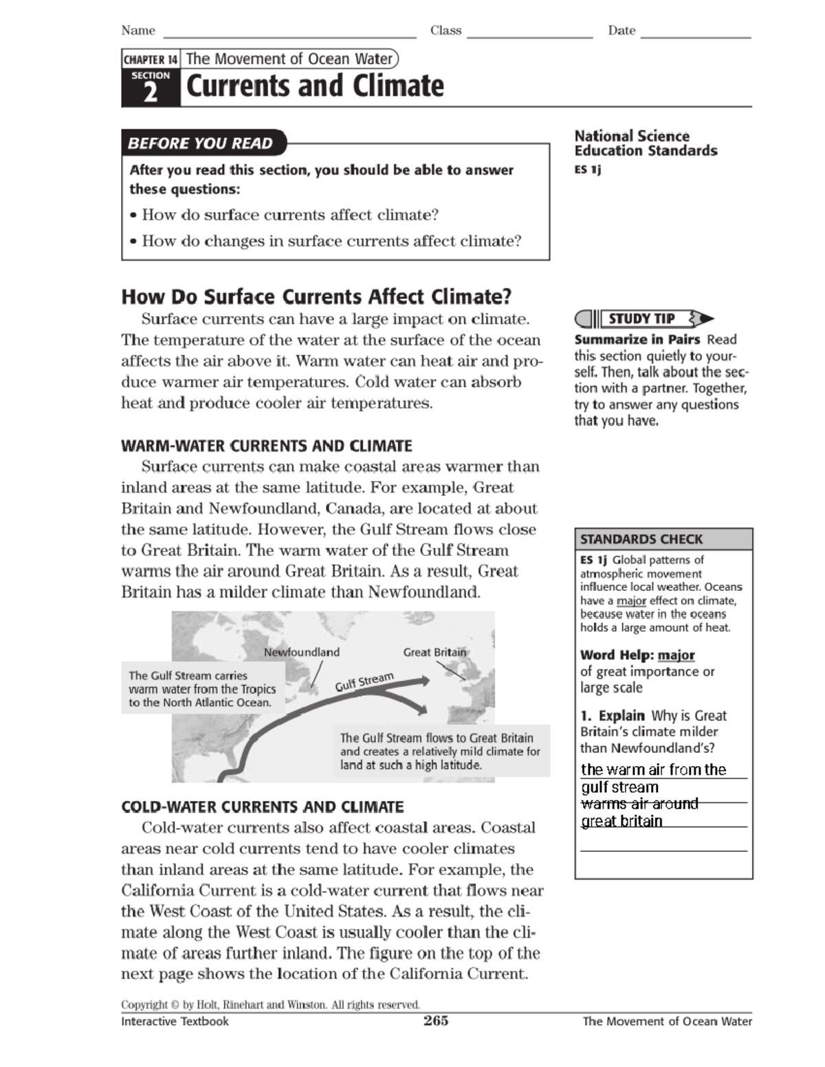 K g k sch ZGJye WFu QGVya WVz ZC 5vcmc Earth Science Chapter 14 Section ...