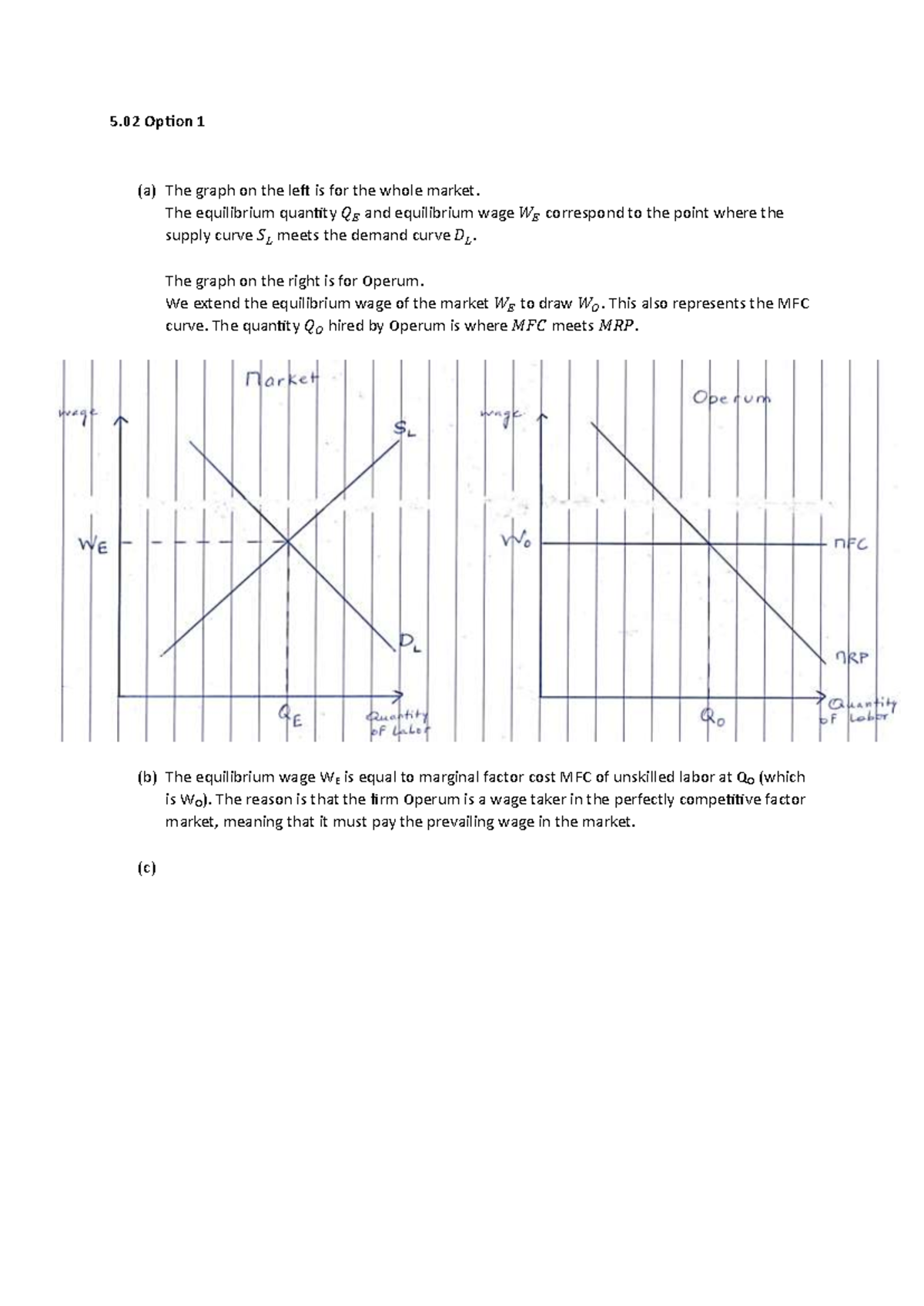 05.02 Changes in Factor Demand and Factor Supply - 5 Option 1 (a) The ...