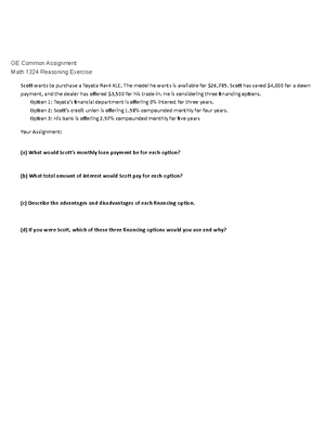 Math 1324 test work - MATH 1324 - Studocu