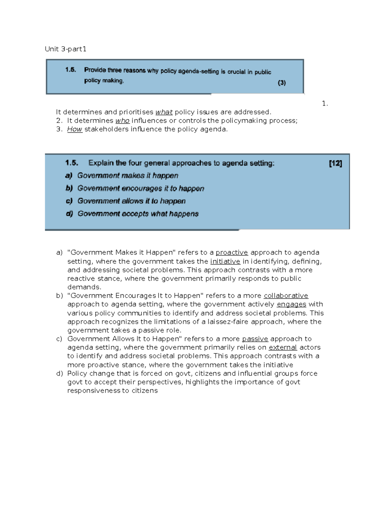 EPAM TEST 2 PREP - Questions from past papers - Unit 3-part 1. It ...