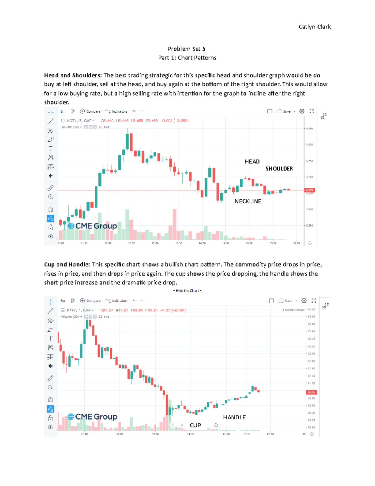 Commodity Futures Markets Problem Set 5 - Problem Set 5 Part 1: Chart ...
