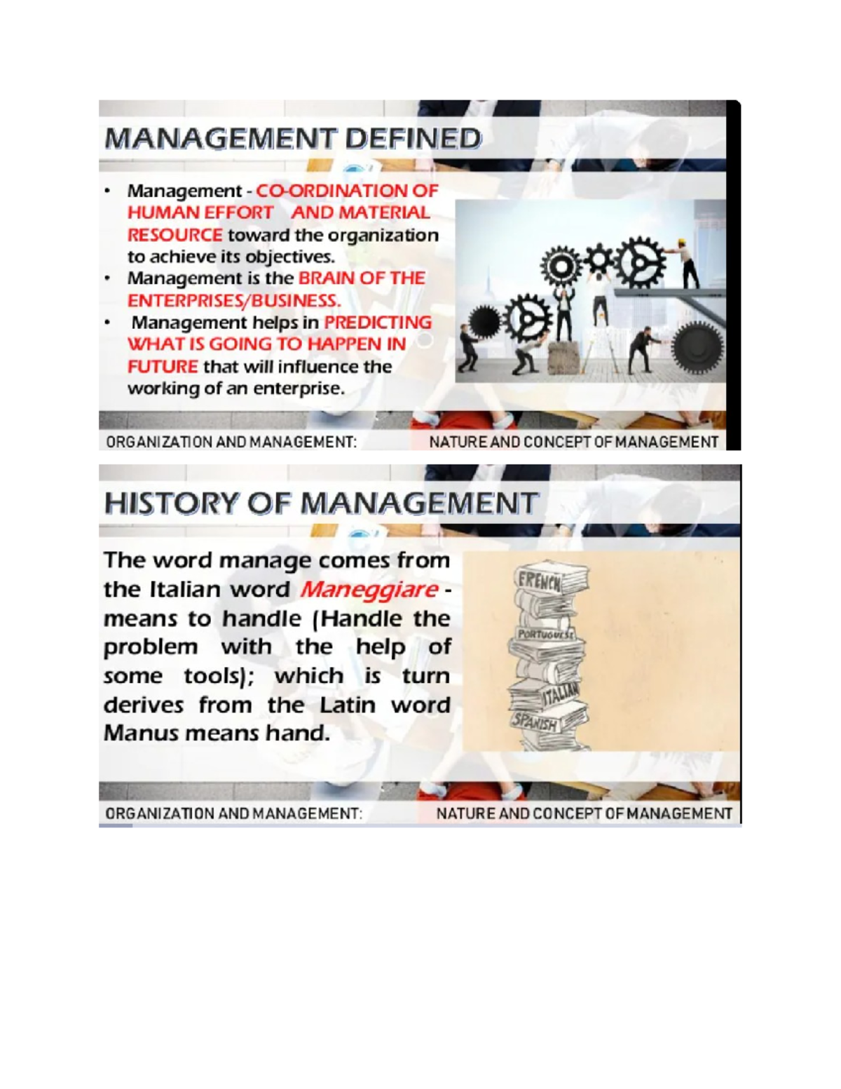 ORG First Topic - MANAGEMENT INFORMATION SYSTEM - Studocu