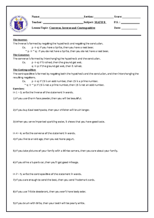 Grade 8 (Third Quarter Exam) - THIRD QUARTER EXAMINATION GRADE 8 ...