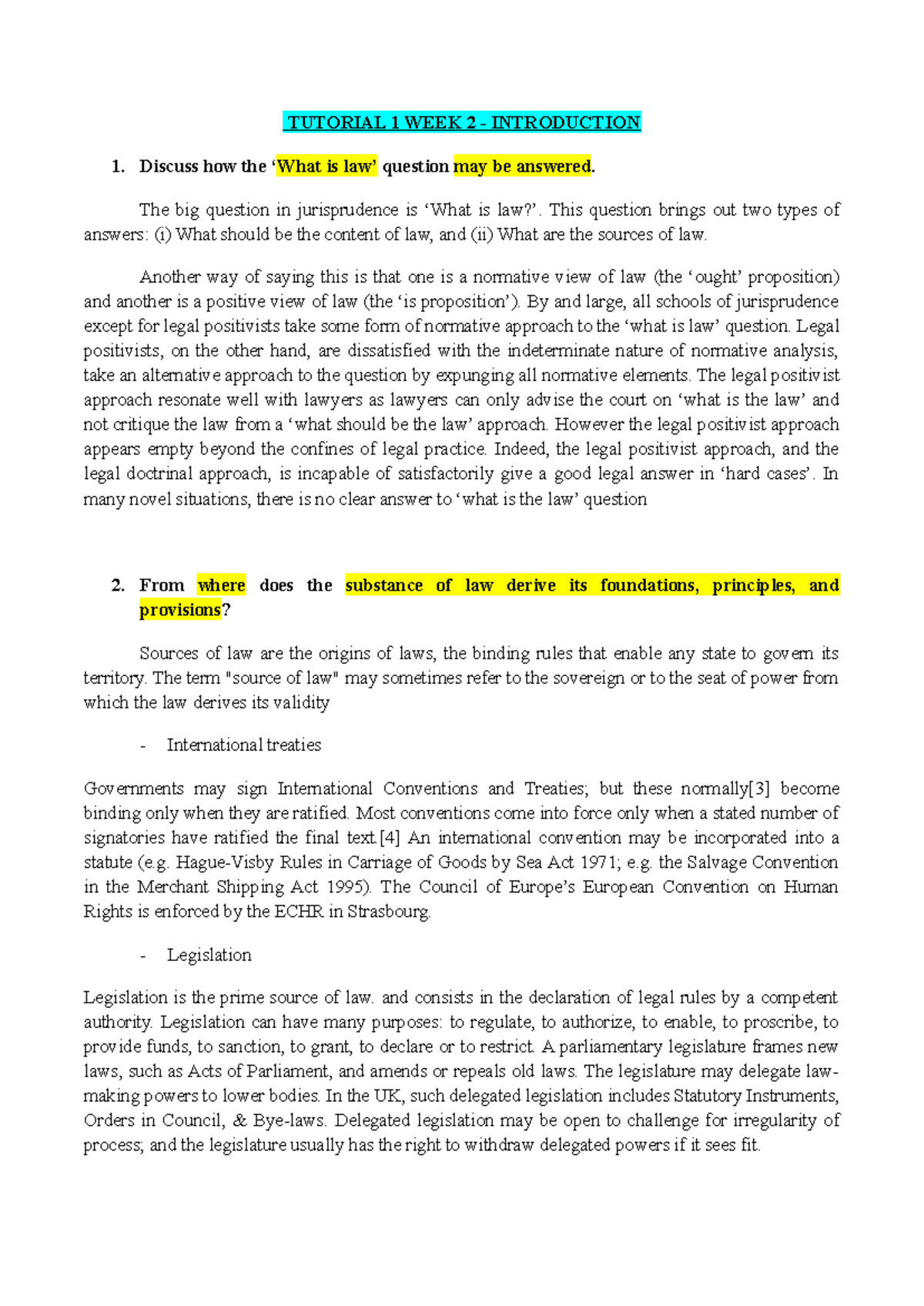 Tutorial 1 Week 2 - Introduction - TUTORIAL 1 WEEK 2 - INTRODUCTION ...