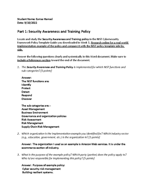 [Solved] The Access Control Policy is implemented for which NIST ...