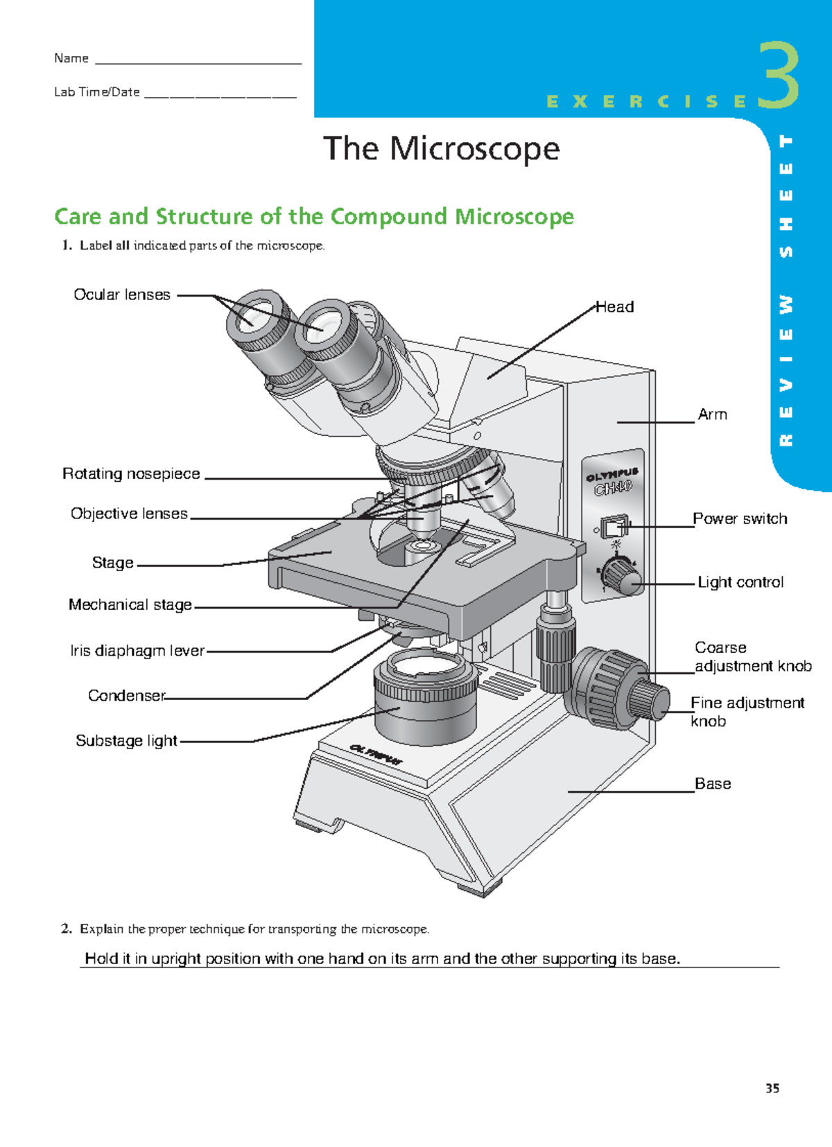 Ex 3 - Lab assignment - ####### 35 ####### Name ____________________________________ ####### Lab ...