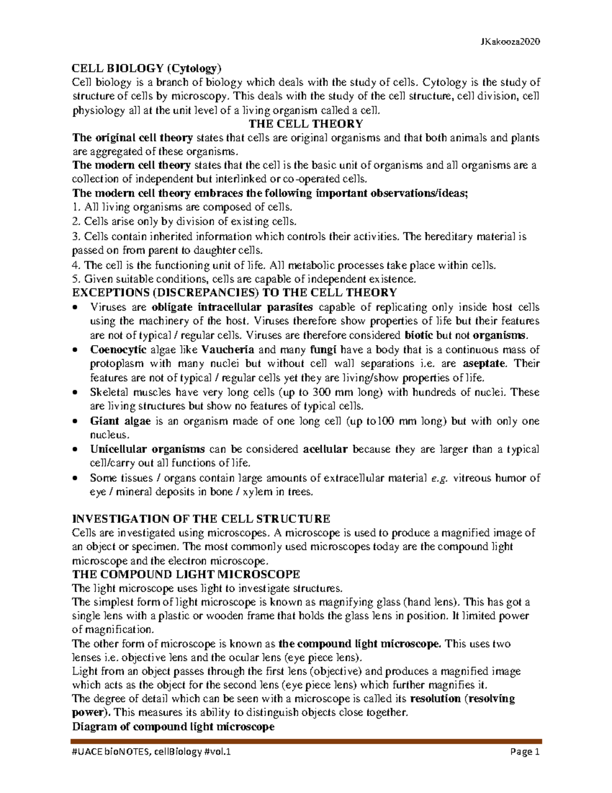 CELL Biology ; vol - hejkehdudndh - CELL BIOLOGY (Cytology) Cell ...