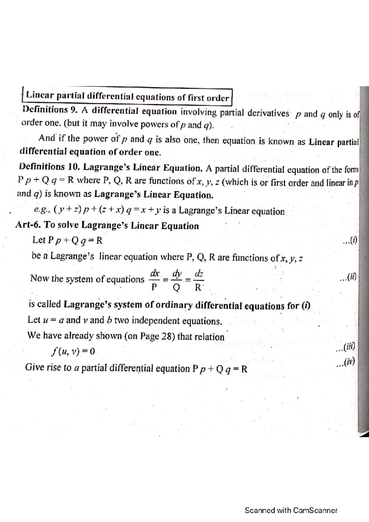 Partial differential equations - Electrical Engineering - Studocu