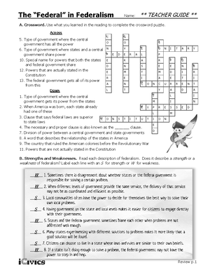 Chapter 2 Gov. Notes - Chapter 2 AP Gov. Notes New Jersey Plan- a ...