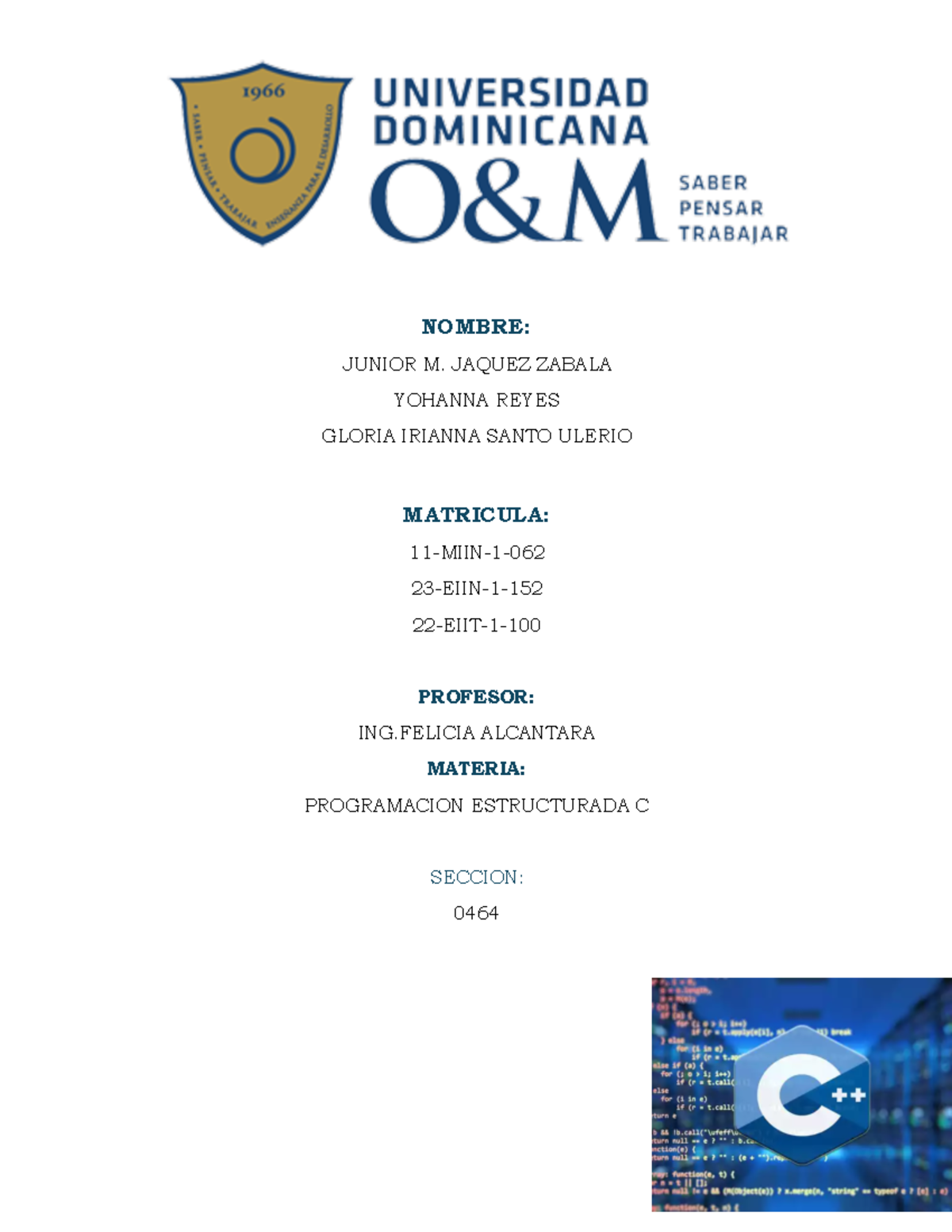 Clase Asincr 0NICA II - NOMBRE: JUNIOR M. JAQUEZ ZABALA YOHANNA REYES ...