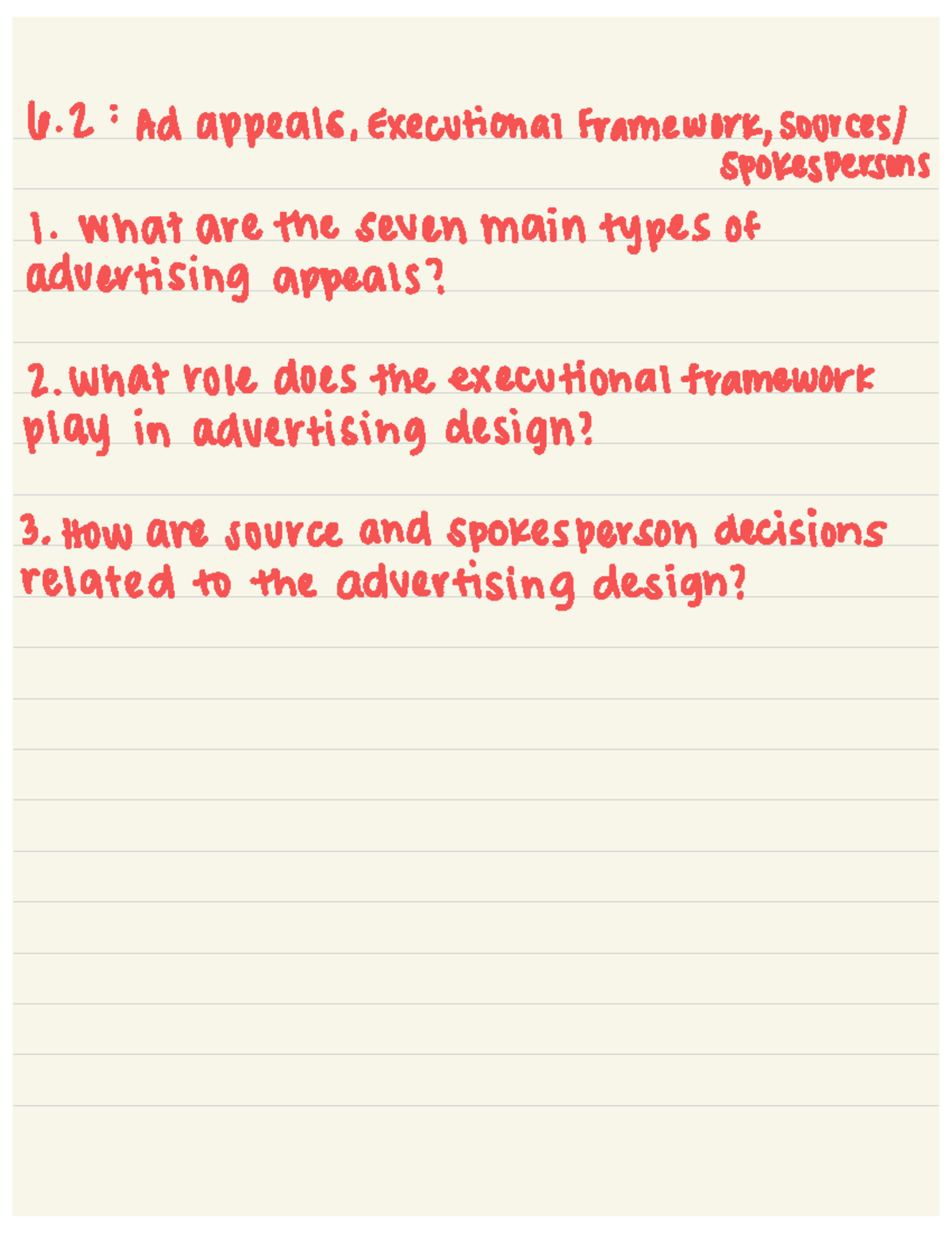 Chapter 6 - Lecture notes on ad appeals, executional framework, sources ...