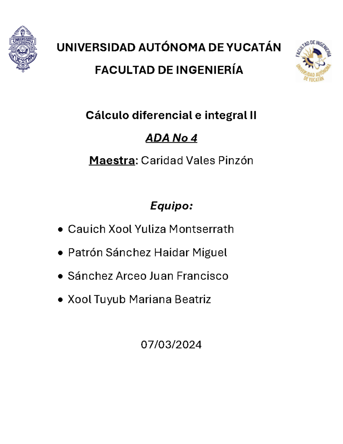 ADA 4 - Domio y rango de funciones, limites y cirvas de nivel - Cálculo ...