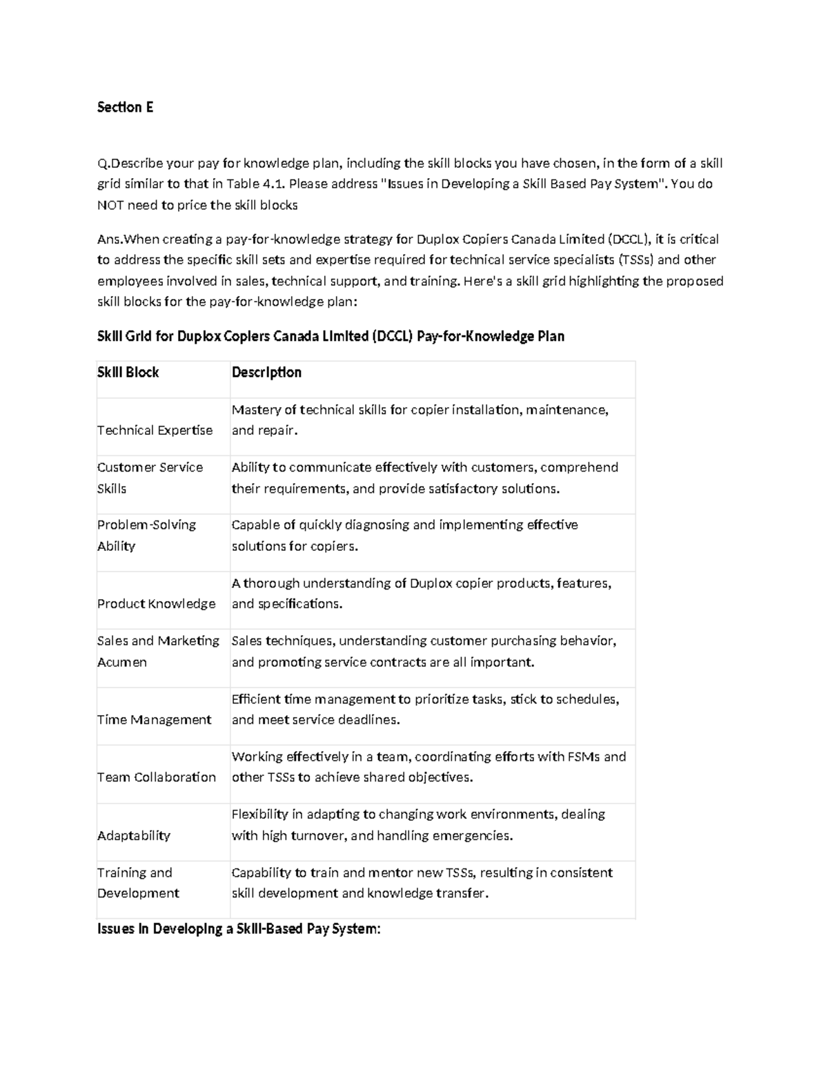 Section E-Joy - this is my file - Section E Q your pay for knowledge ...