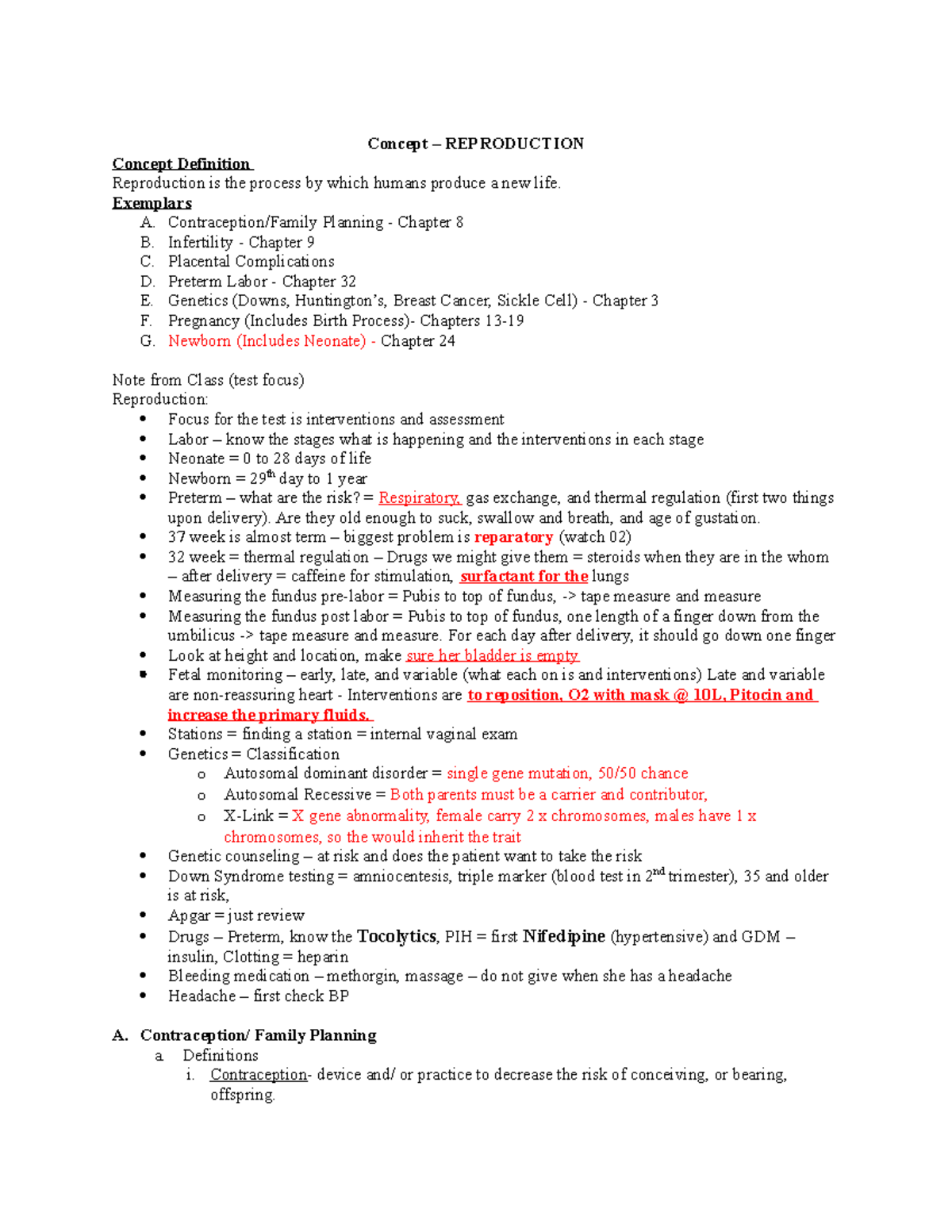 Concept – Reproduction 3rd semster Nursing - Concept – REPRODUCTION ...