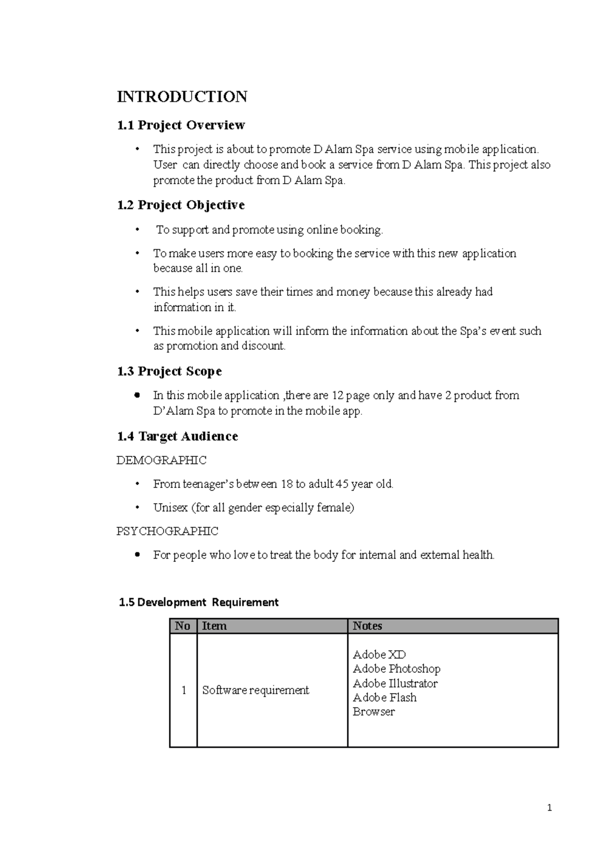 Mpkal - Note - INTRODUCTION 1 Project Overview This project is about to ...