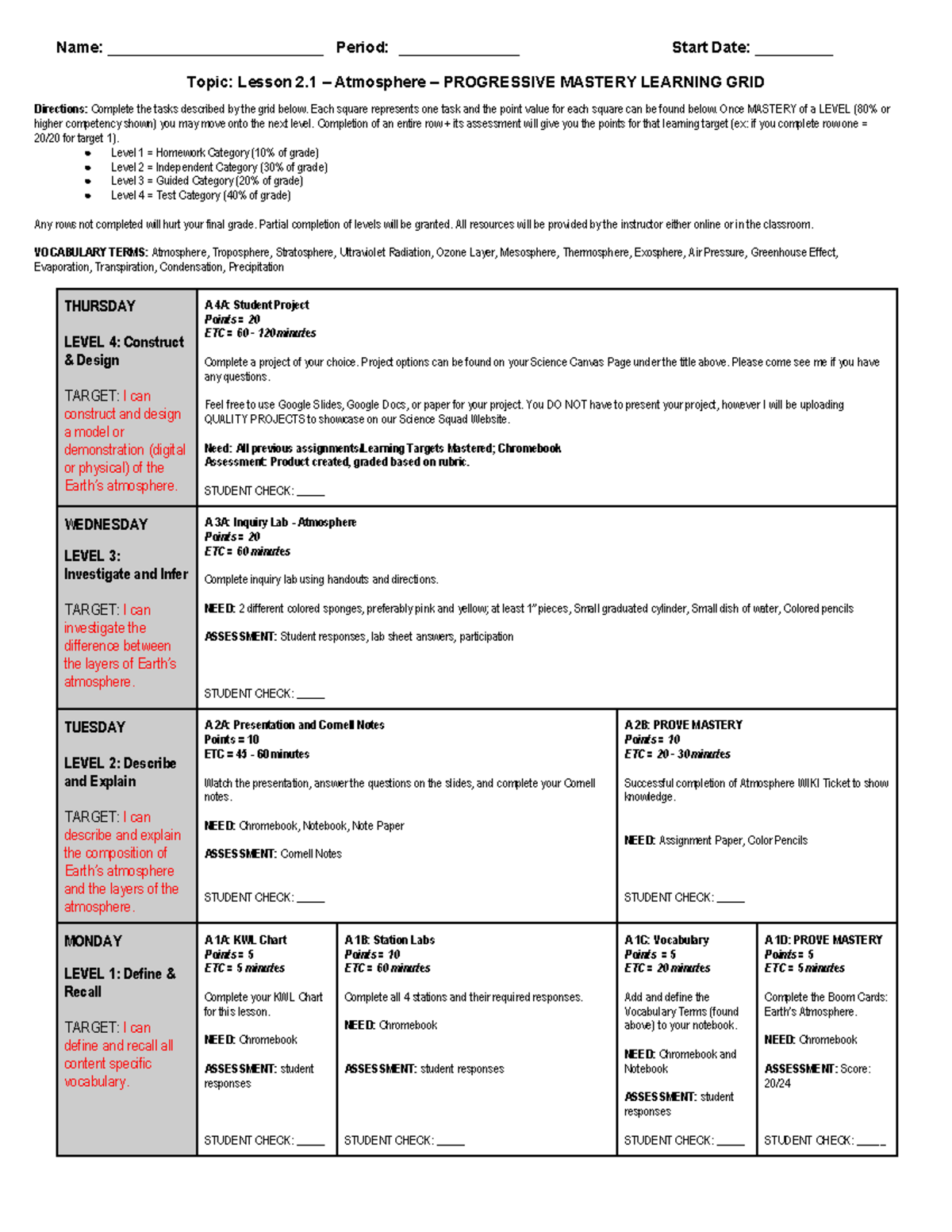 Copy of Lesson 2.1 Grid - ewrgq3rvsertg - Name ...