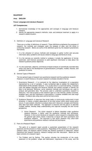 English-American-Literature - BSED English - Studocu