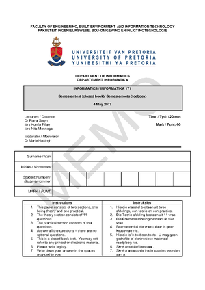 Tut 5 Memo - Tutorial memo on decompositional diagram and primative diagram - INF 171 Tutorial 3 ...