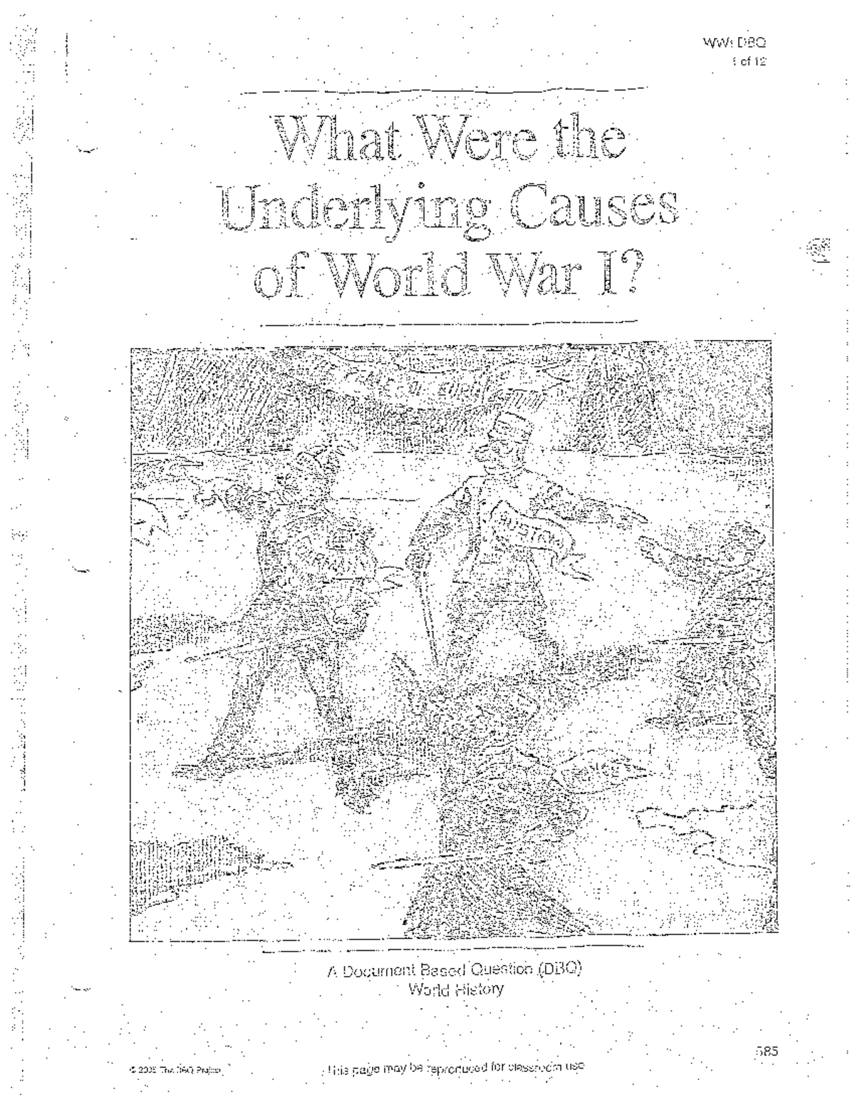 Pradhan Kolli - Causes of WWI DBQ Activity - Studocu