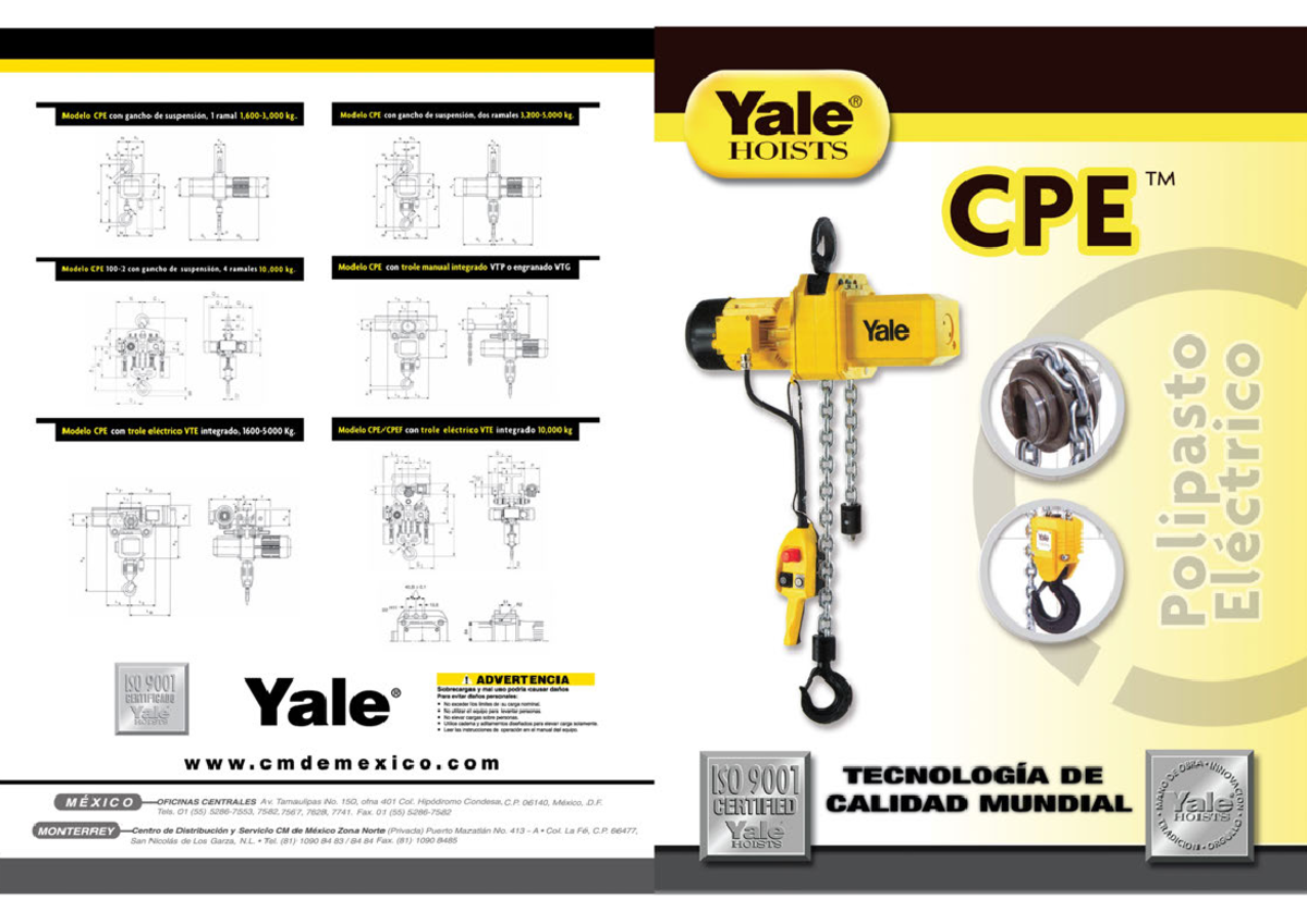 Yale-electricos-2 - manual tecnico de yale - Los Polipastos Eléctricos ...